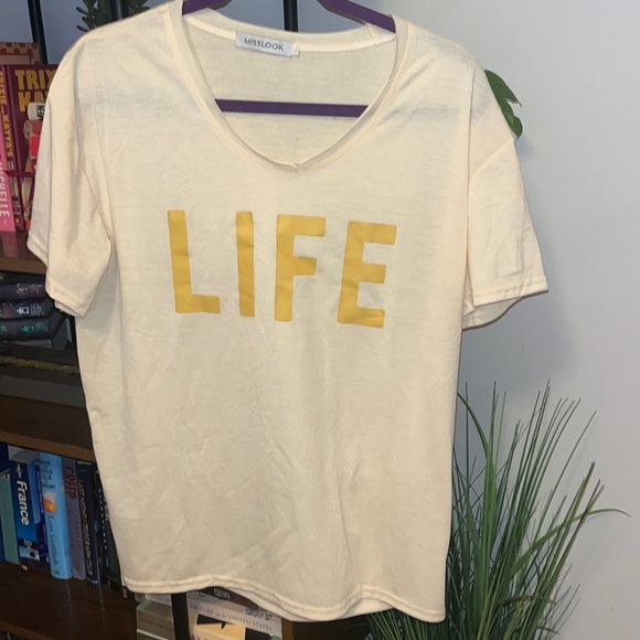 MISSLOOK | Tops | Very Soft Misslook Yellow T Shirt | Poshmark